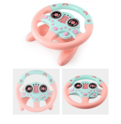 Simulation Driving Car Steering Wheel Music Sound Bell Toy